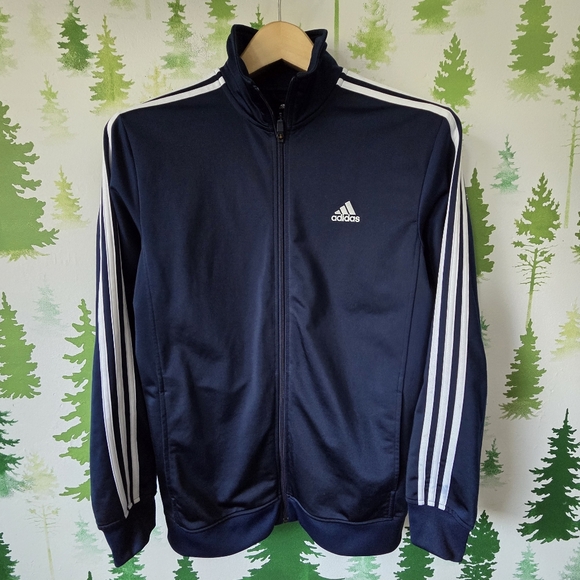adidas | Jackets & Coats | Adidas Mens Navy Blue Track Jacket | Poshmark